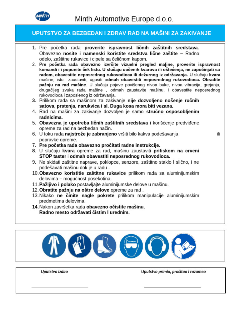 Masina Za Zakivanje | PDF