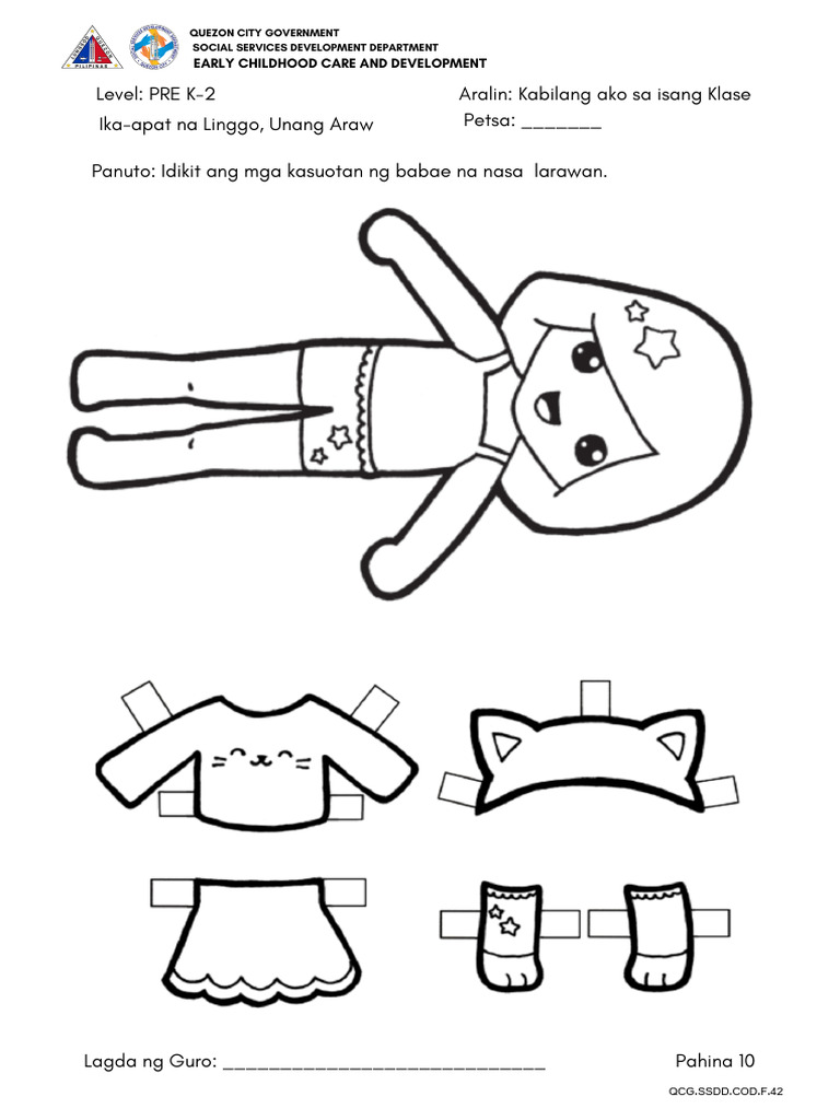 Worksheet Pre k2 Week 4 | PDF