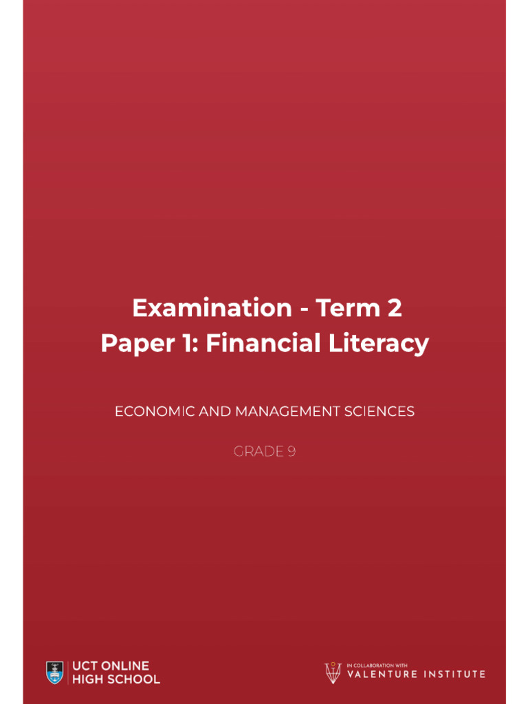 G9 EMS T2 Exam Question Paper 1 | PDF