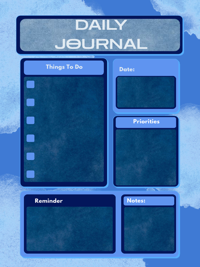 Aesthetic Blue Daily Planner 20250613 172449 0000 | PDF