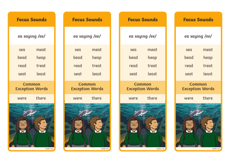 Level 5 Twinkl Phonics Week 4 Spelling Bookmark | PDF