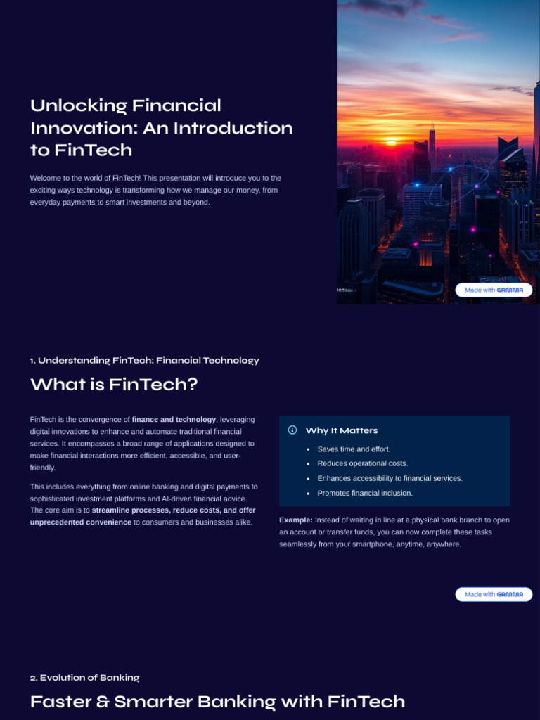 Unlocking Financial Innovation An Introduction To FinTech | PDF | Banks | Cryptocurrency