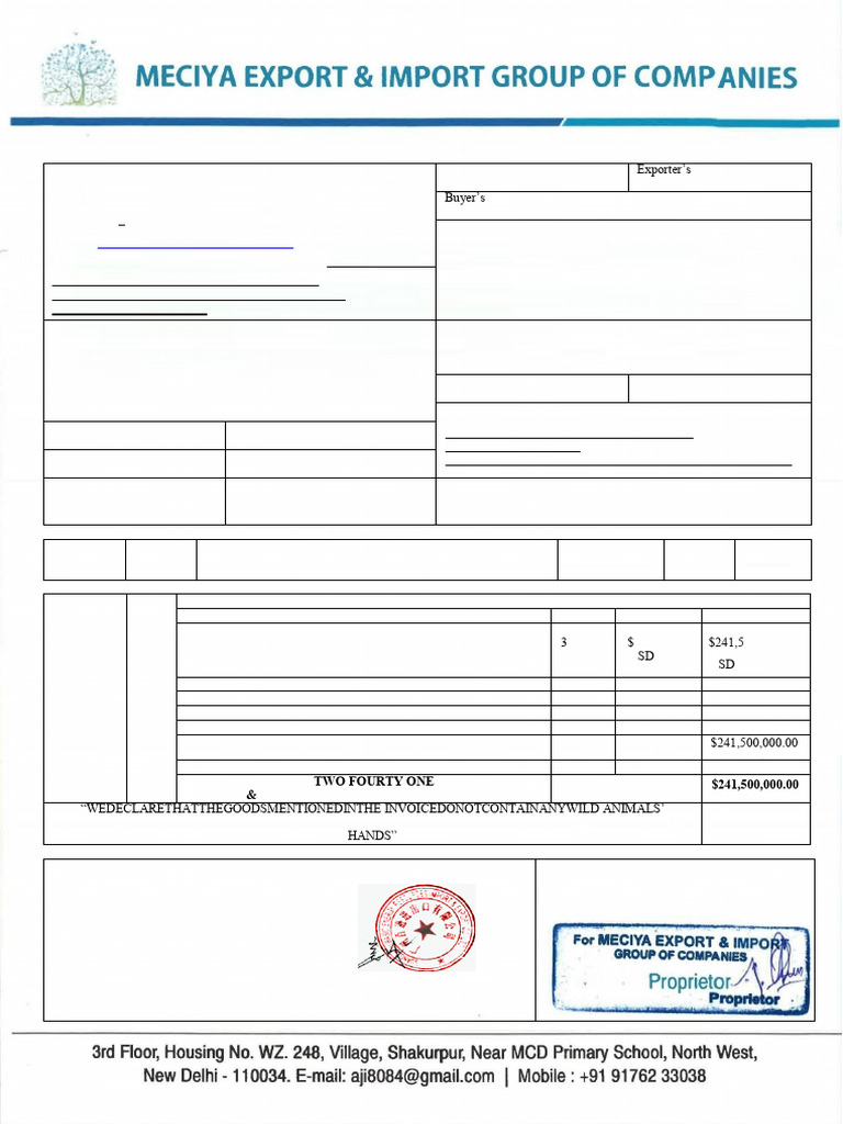 Proforma - Invoice No 007 (35k 1st) - Buyer Signed | PDF