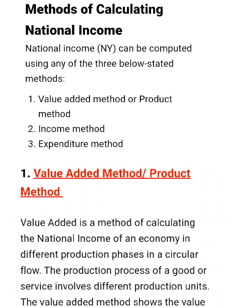 Calculate National Income | PDF