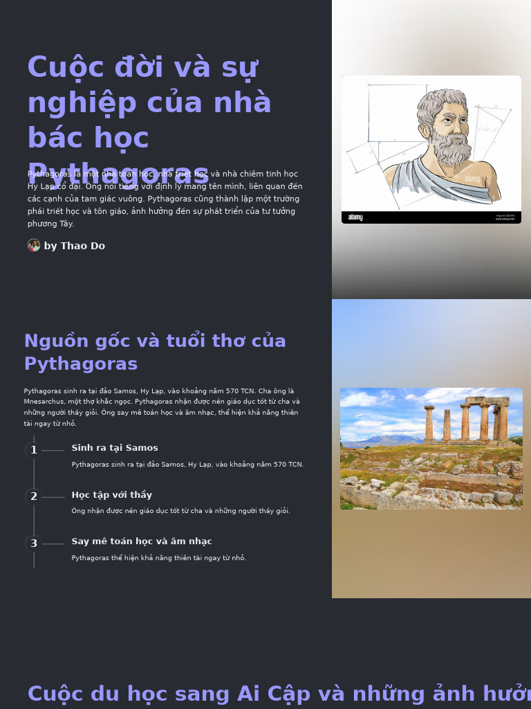Cuoc Doi Va Su Nghiep Cua Nha Bac Hoc Pythagoras | PDF