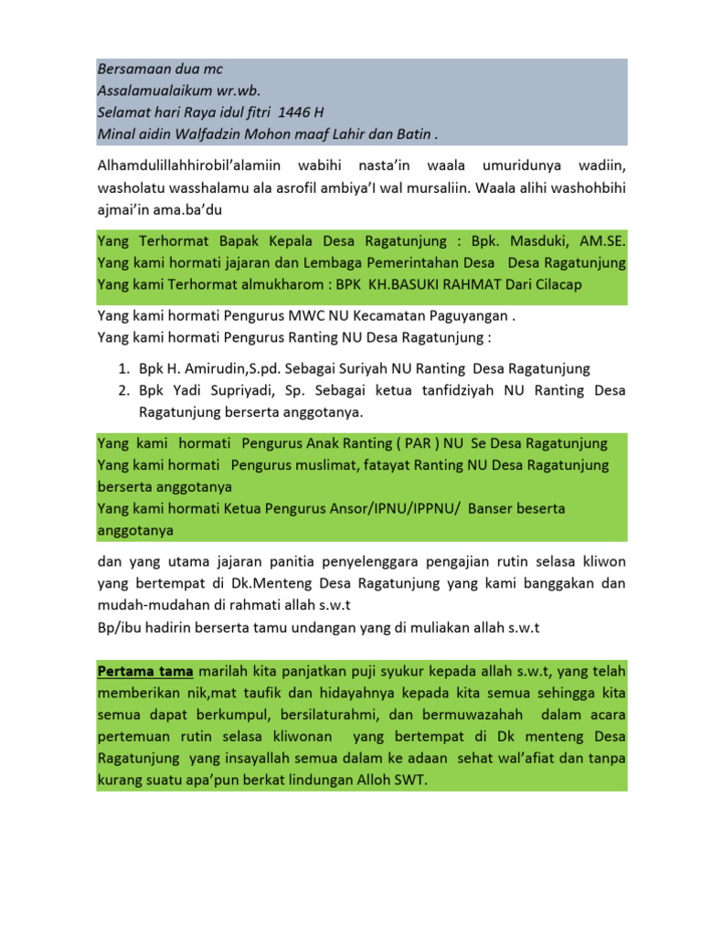 MC Salwon DK Menteng 1 Vik | PDF