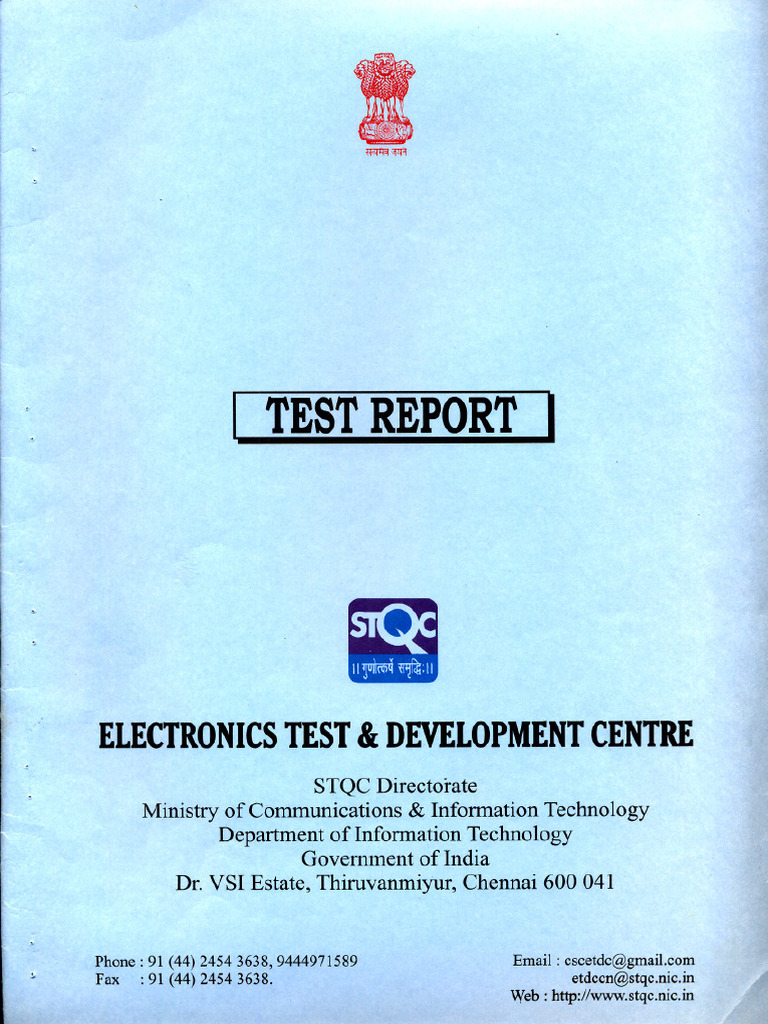 12V-7Ah-ETDC Type Test Report | PDF