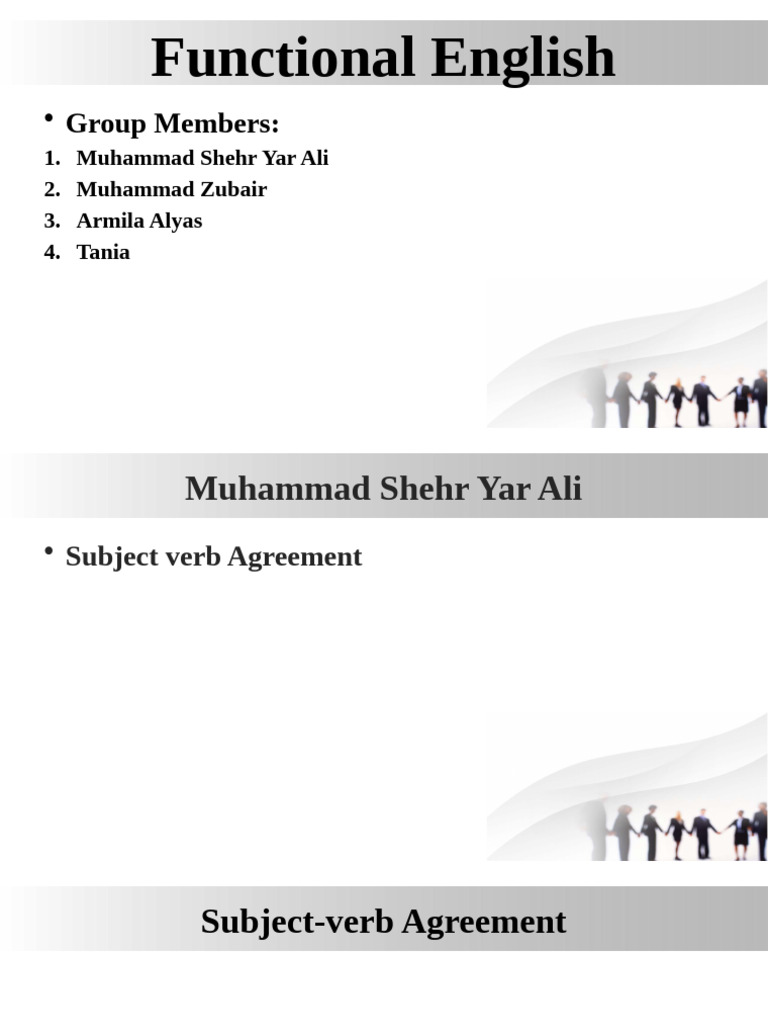 Functional English Slides | PDF | Grammatical Number | Plural