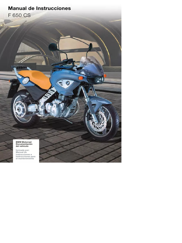 Manual BMW F 650 CS (2003) (Español - 92 Páginas) | PDF
