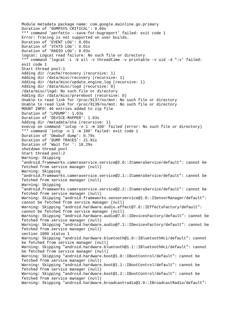 Bugreport X6525 OP TP1A.220624.014 2025 01 25 13 57 50 Dumpstate - Log 9067 | PDF | Computer ...
