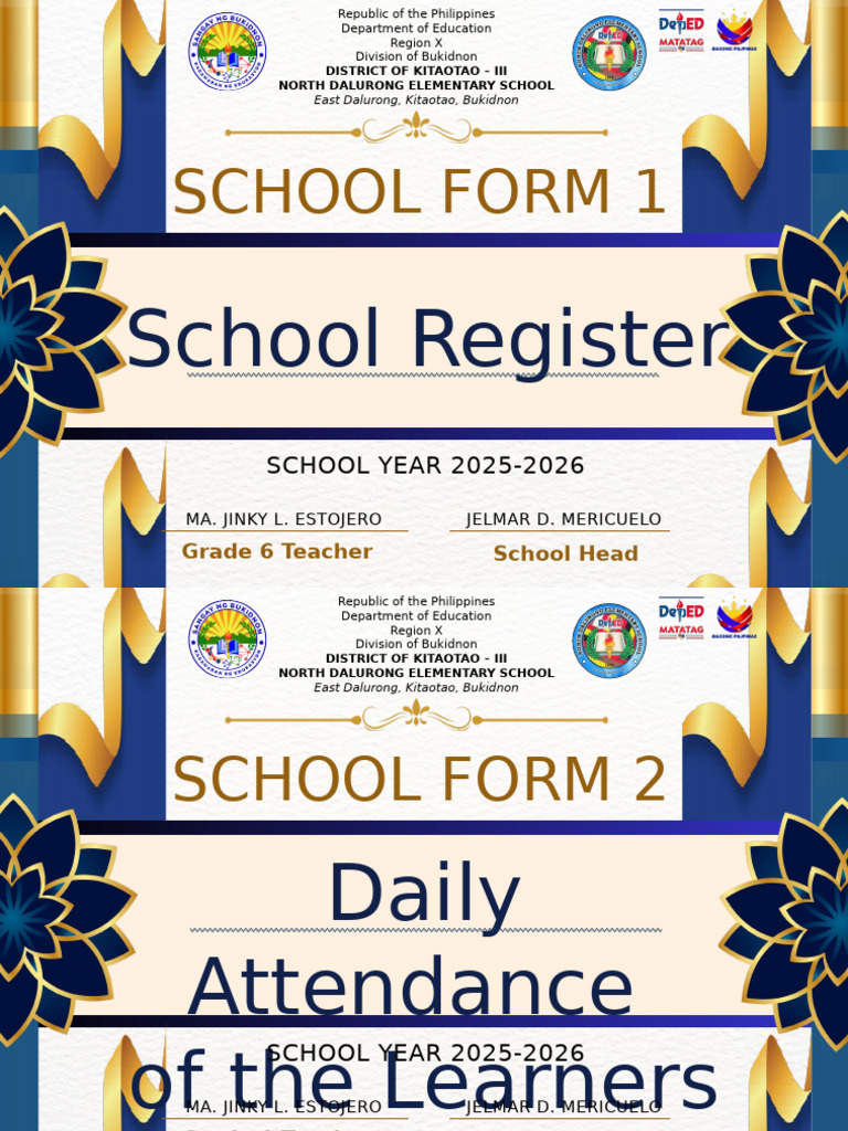 Grade 6 School Forms 2025-2026 | PDF | Behavior Modification | Teaching