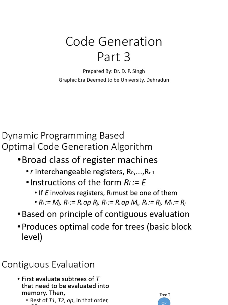 Code Generation Part 3 L19 | PDF | Computing | Computer Engineering