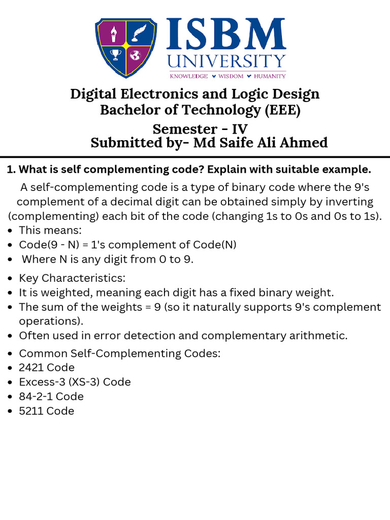 Digital Electronics and Logic Design | PDF | Logic Gate | Computer ...