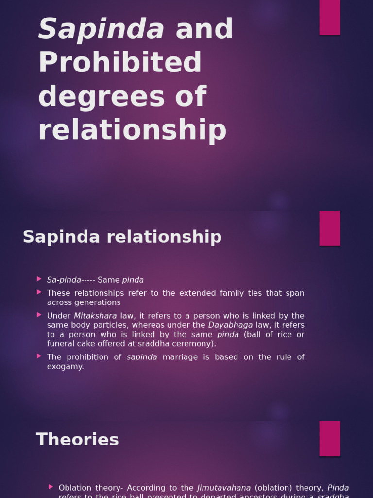 Sapinda Relationships and Prohibitions | PDF | Social Conventions ...