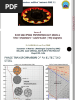 TTT Diagram and Austenite Transformations | PDF | Steel | Metals