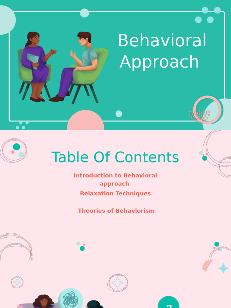 9.behavioral Approach .. | PDF | Behaviour Therapy | Psychological Schools