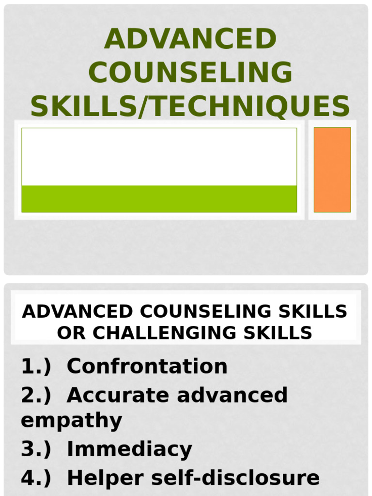Advanced Counseling Techniques 2 (Autosaved) | PDF | Psychotherapy | Psychology