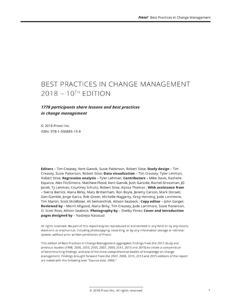 ADKAR Best Practices in Change Management Parte 2 | PDF | Communication ...