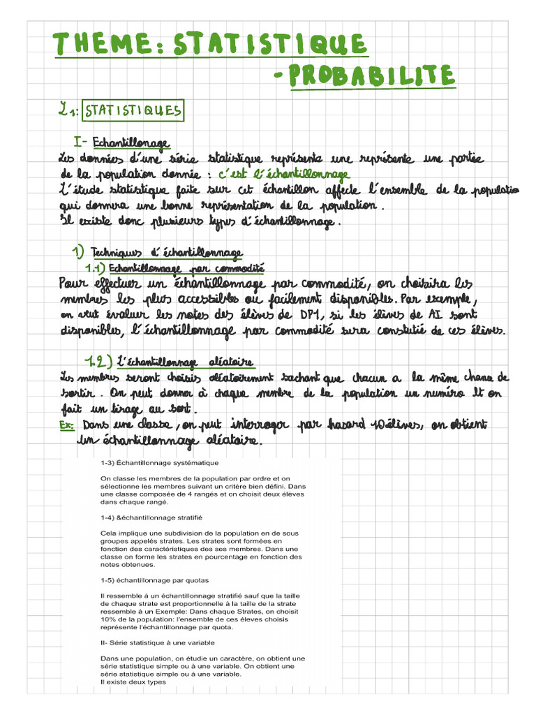 Statistique S | PDF
