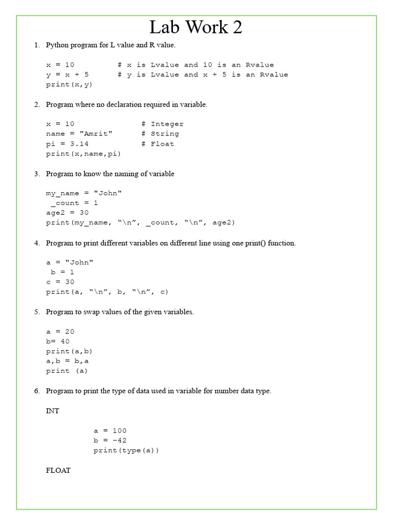 Lab Work 2 | PDF