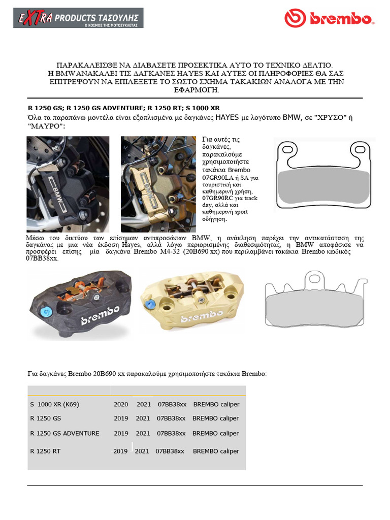 2022 - BMW - Hayes Calipers Recal - gr1 | PDF