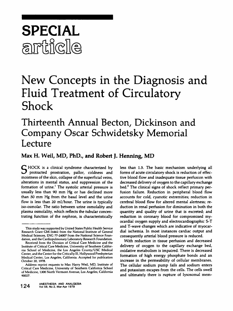 Fluid Challenge Weil 1 | PDF | Shock (Circulatory) | Edema