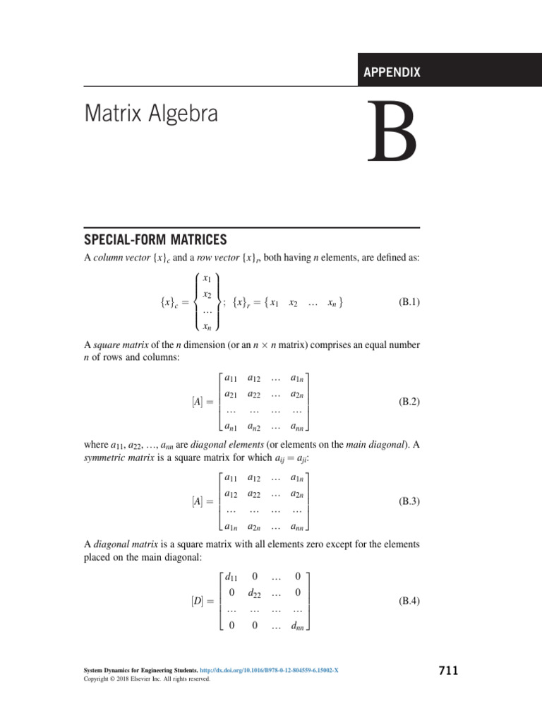 Understanding Special-Form Matrices | PDF | Eigenvalues And ...