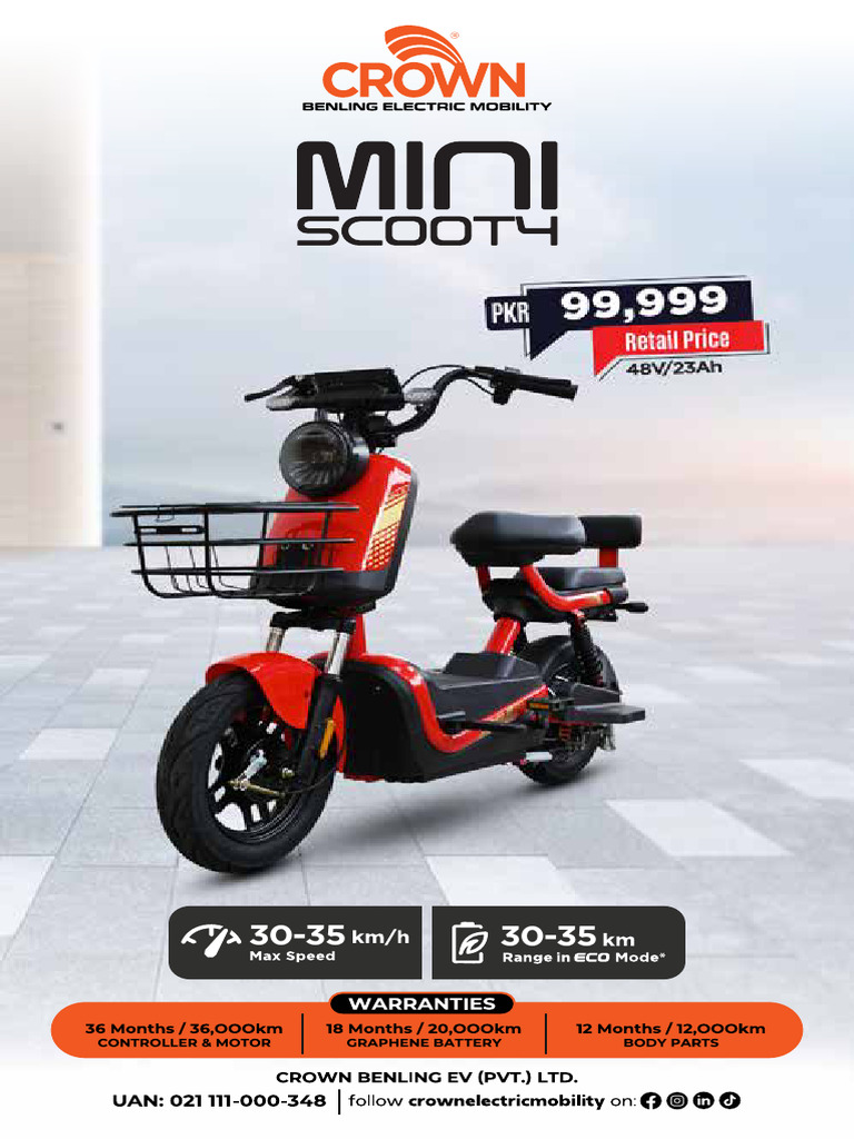 Crown Benling Mini Scooty Brochure | PDF
