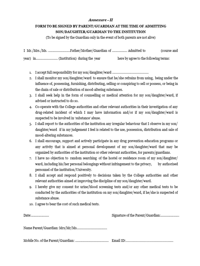 Annexure - II | PDF