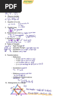Geometry Cheat Sheet | PDF | Area | Triangle