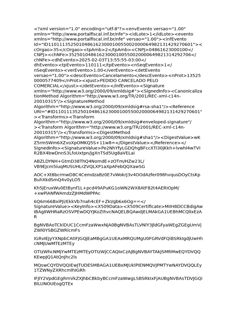 XML Erro | PDF