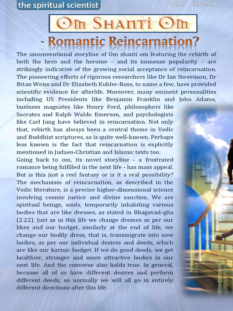 Reincarnation and Divine Love in Om Shanti Om | PDF | Reincarnation | Love