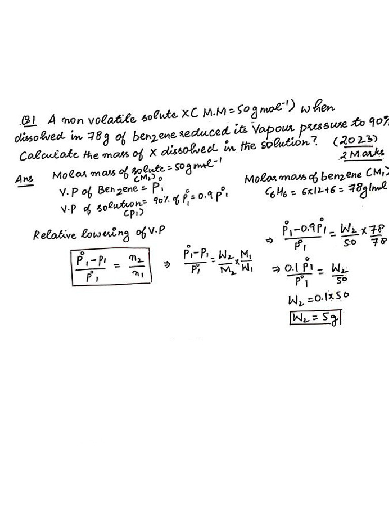 Ls Solutions Pyqs(Numericals) | PDF