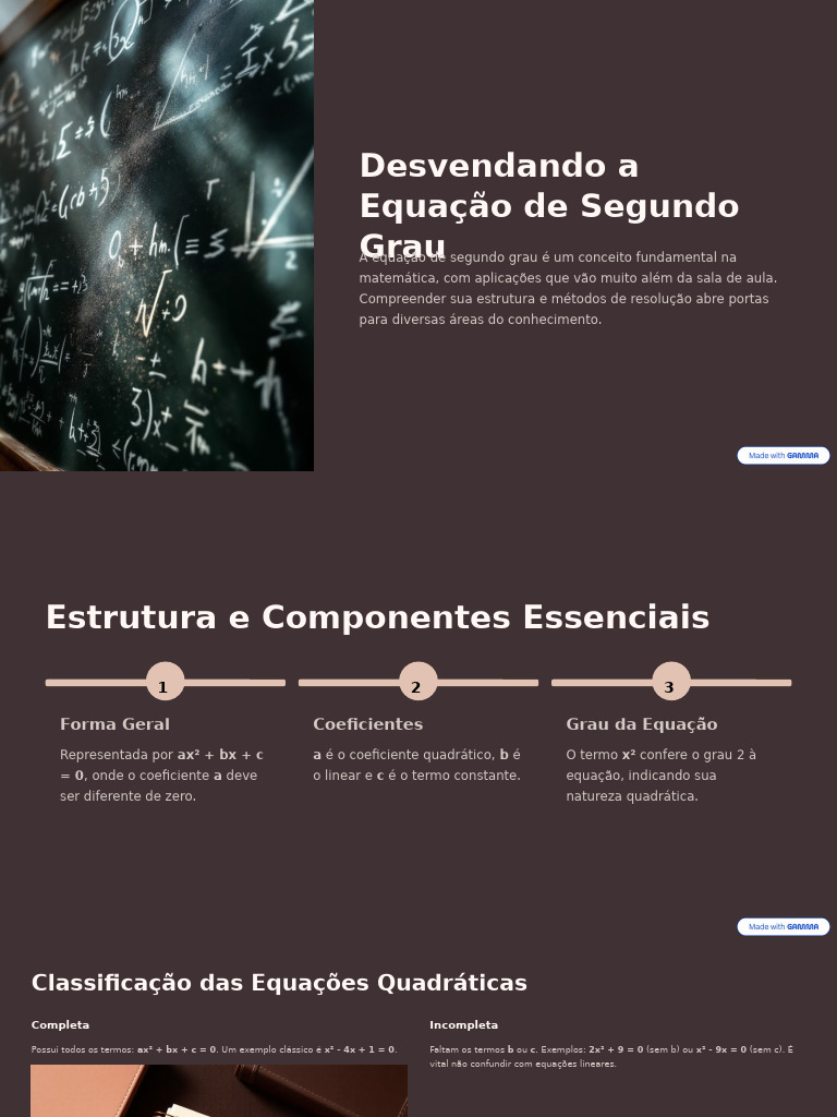 Desvendando a Equacao de Segundo Grau (1) | PDF | Equação quadrática ...