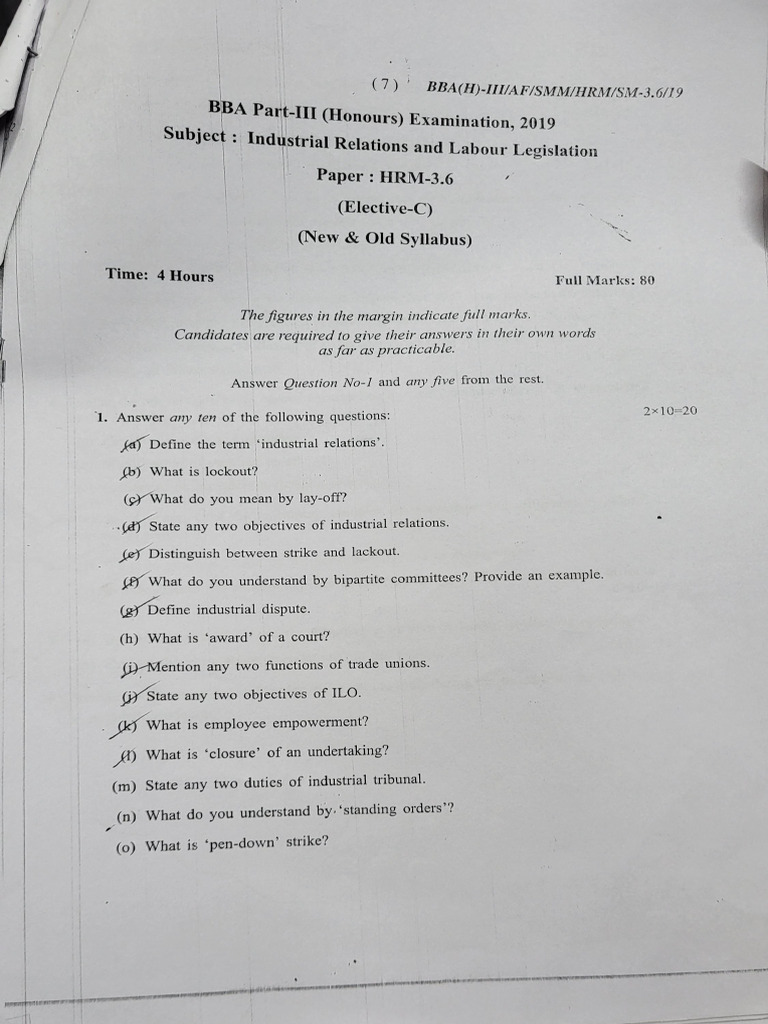 BBA-HRM 2019 Papers | PDF