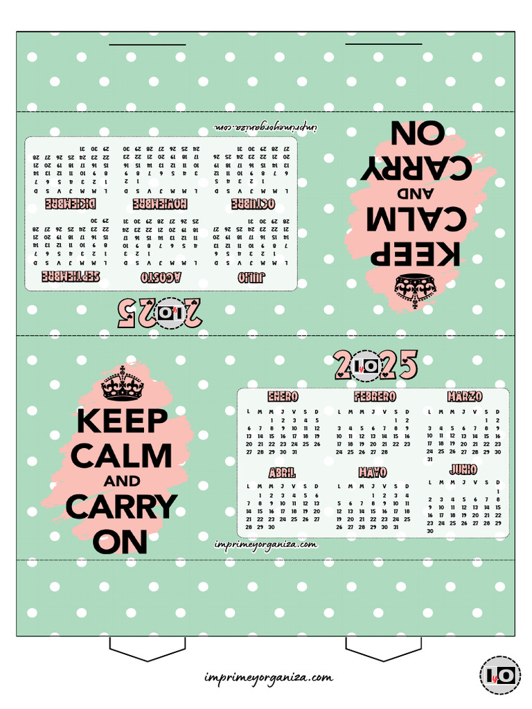 Calendario Carpa 2025 Keep Calm | PDF