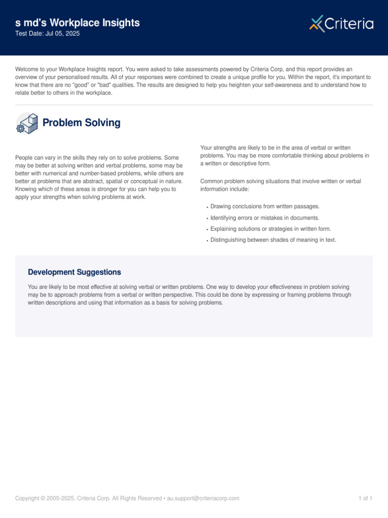 Workplace Insights - S MD Sameer-Workplace-Insights | PDF