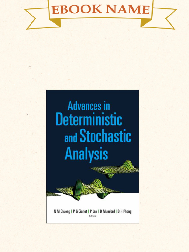 Advances In Deterministic And Stochastic Analysis 1st Edition N M Chuong Pdf Download Pdf