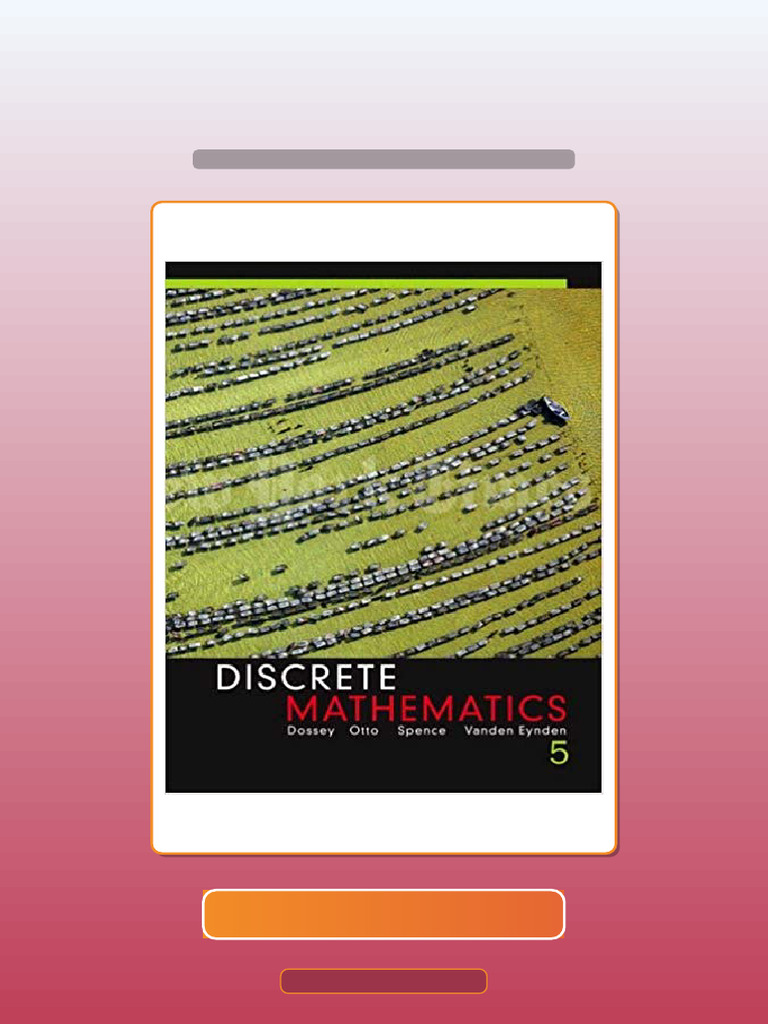 Discrete Mathematics 5th Edition by John A Dossey | PDF | Recurrence Relation | Combinatorics