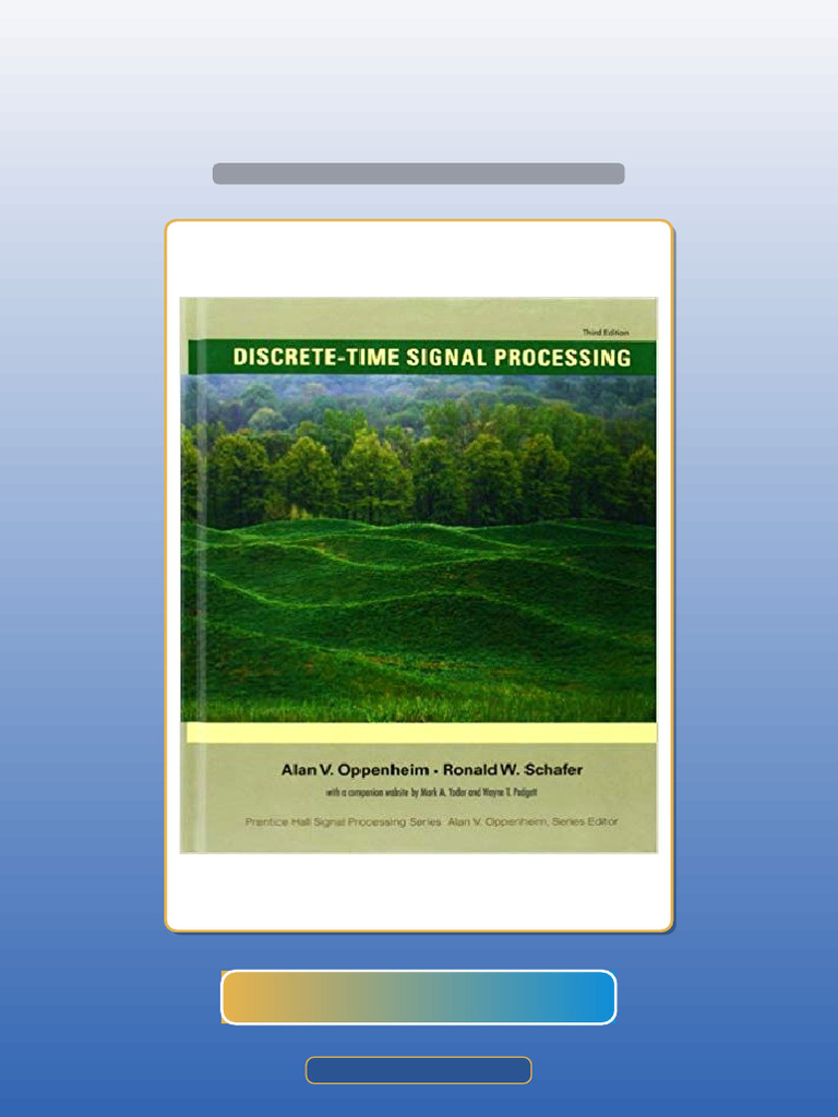 Discrete Time Signal Processing 3rd Edition by Alan V Oppenheim | PDF