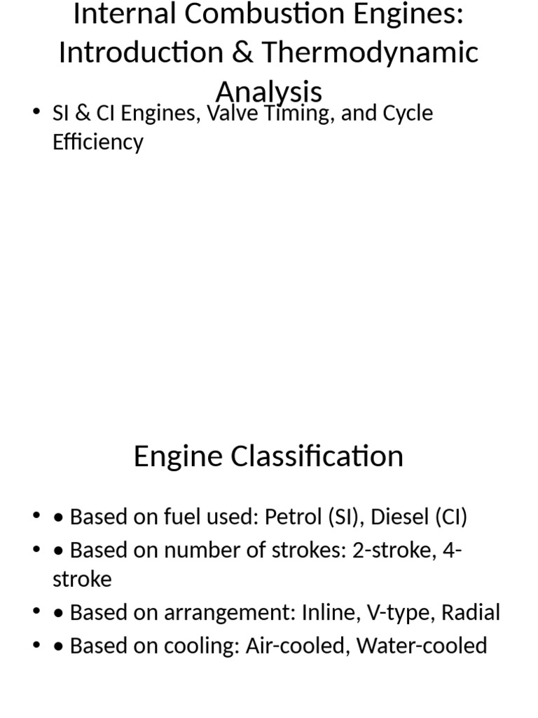 IC Engines Presentation | PDF