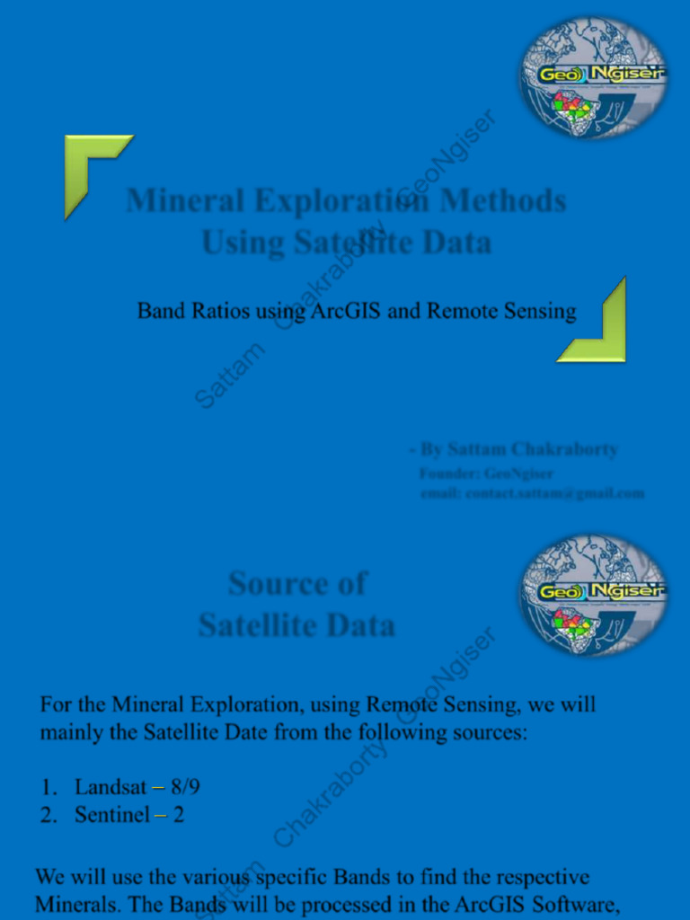 Satellite Data for Mineral Exploration | PDF | Iron | Ore