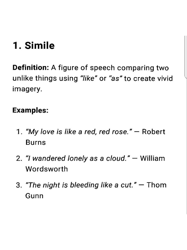 Literary Terms . | PDF