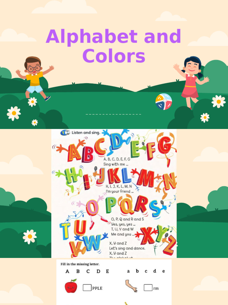 Alphabet and Colors | PDF