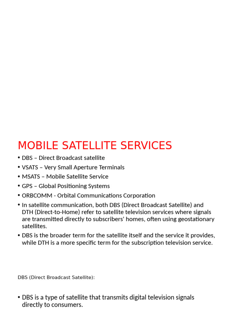 DBS DTH | PDF | Satellite Television | Communications Satellite