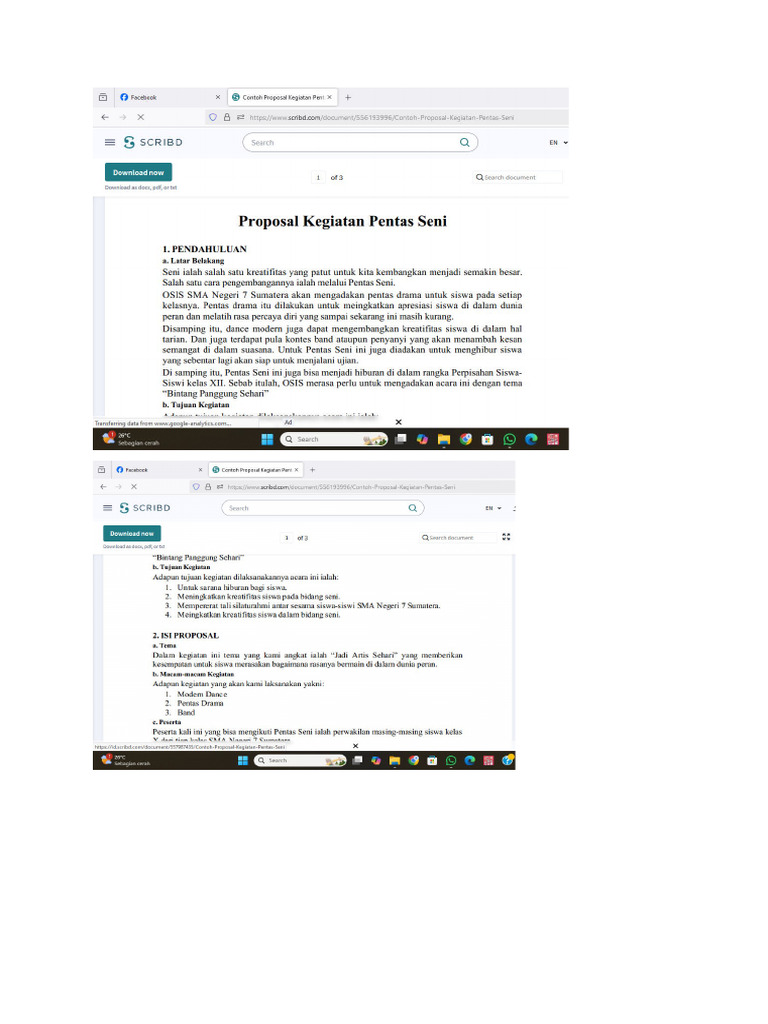 Contoh Proposal Seni | PDF