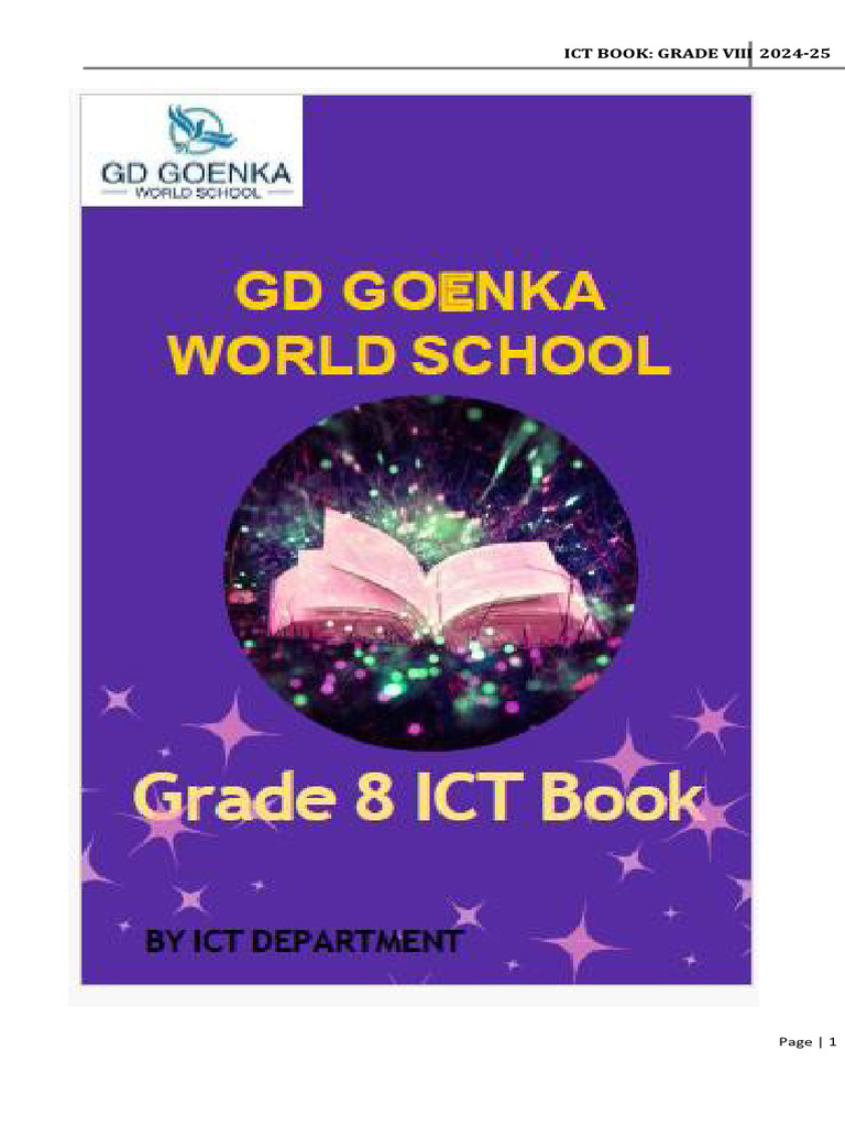 Grade-8 ICT Textbook Semester-1 2024-25 | PDF | Computer Network | Databases