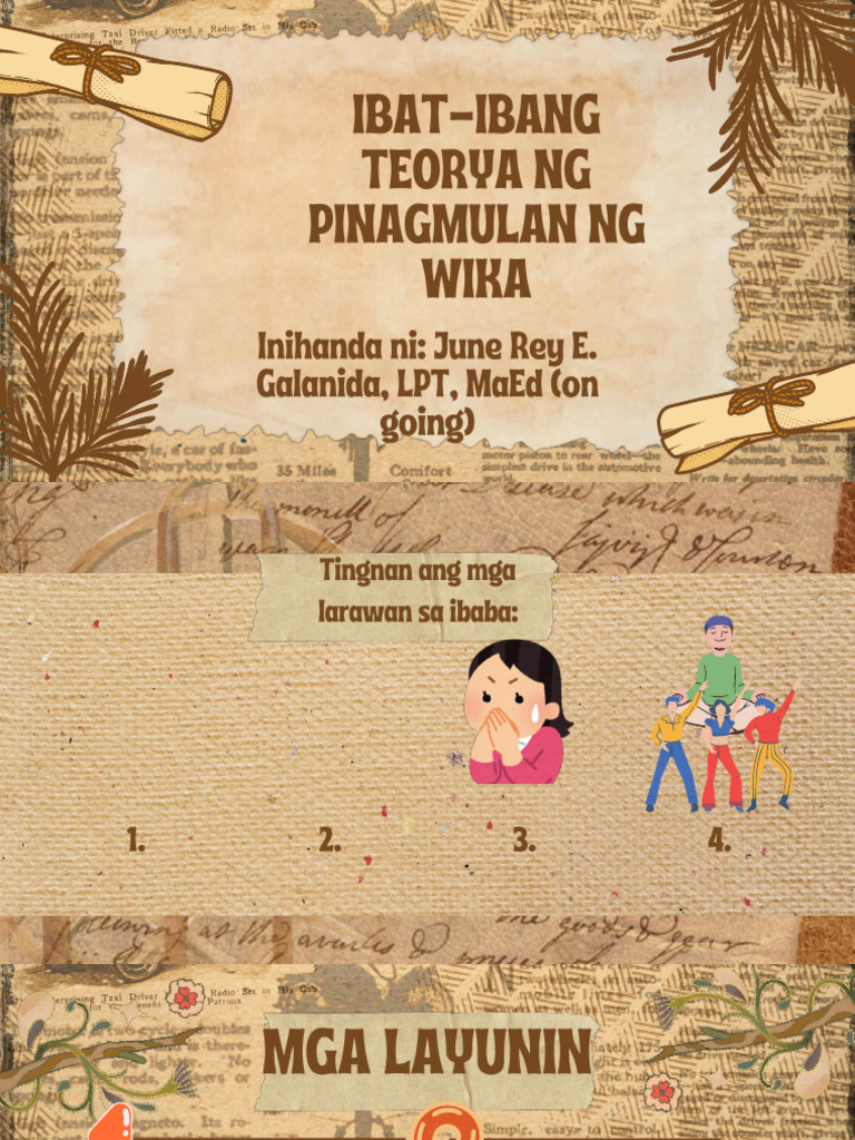 Teorya NG Pinagmulan NG Wika | PDF
