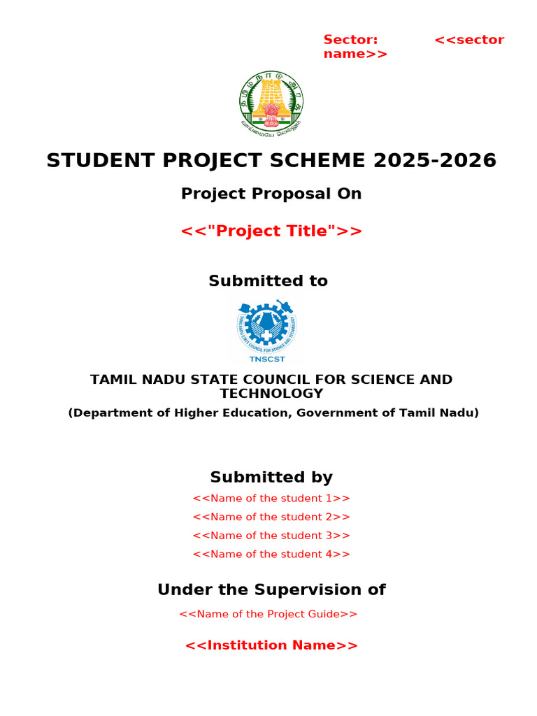 TNSCST SPS 2025 Application Form | PDF | Prior Art