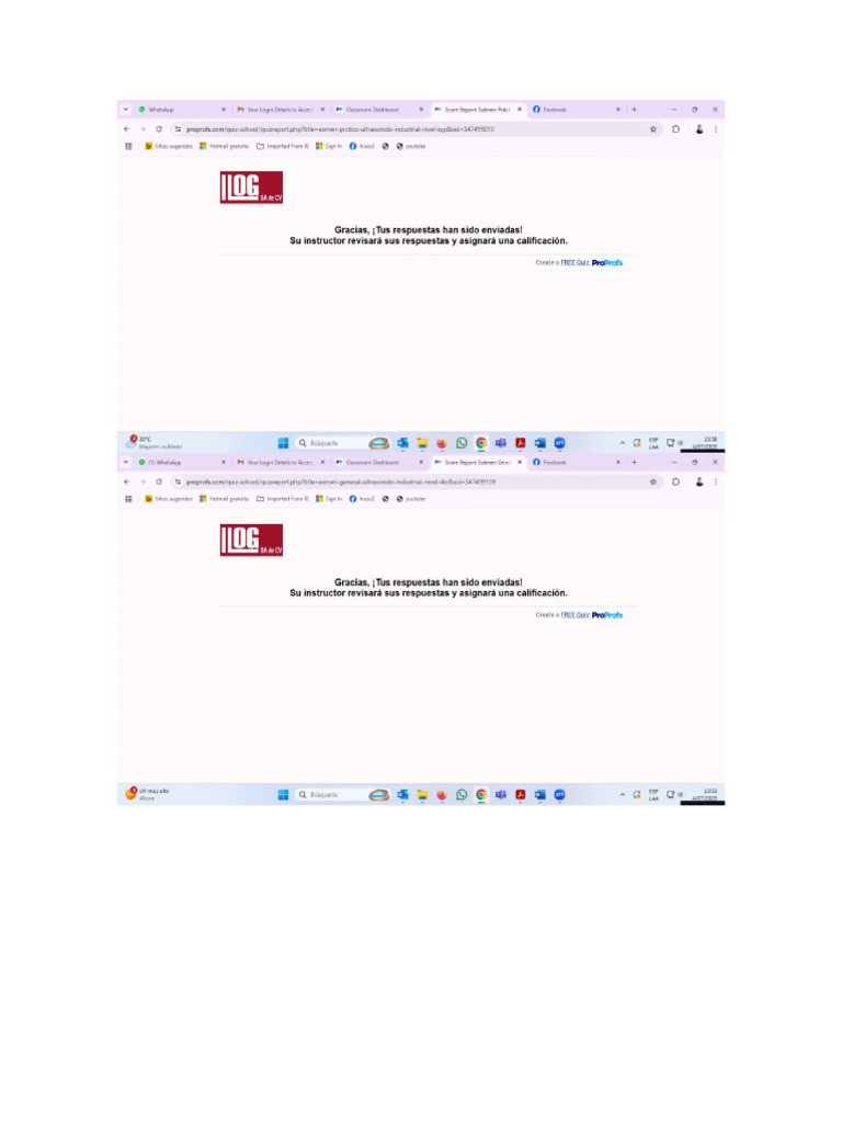 Resultados Del Examen Ut 1 | PDF